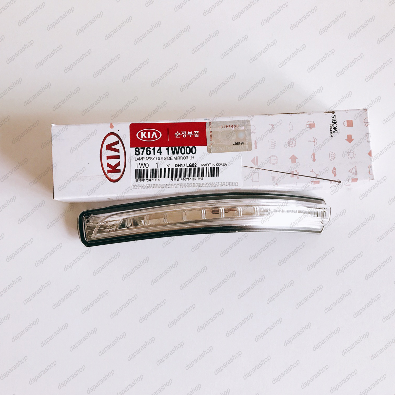 87614 1W000 Genuine OEM LED Side Mirror Signal Lamp Left LH For KIA ...