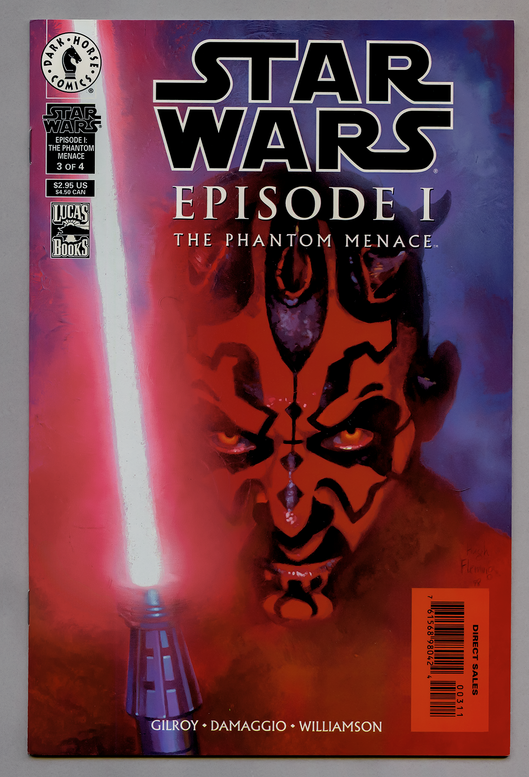STAR WARS EPISODE 1 PHANTOM MENACE #1-#4 VARIANT ART COVERS 1ST DARTH ...