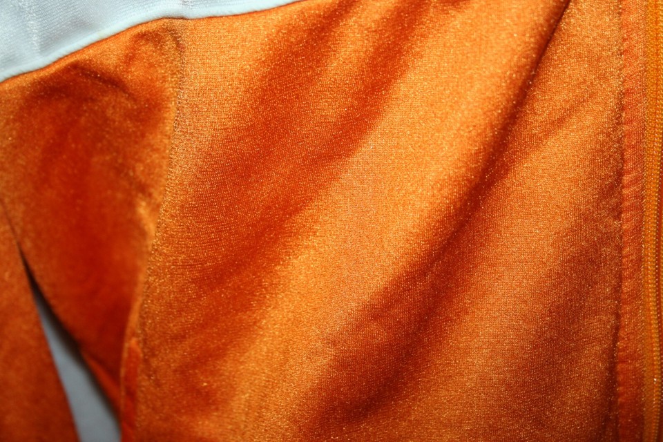 Vintage TENNESSEE VOLUNTEERS Orange White TRACK JACKET Full Zip XL UT ...