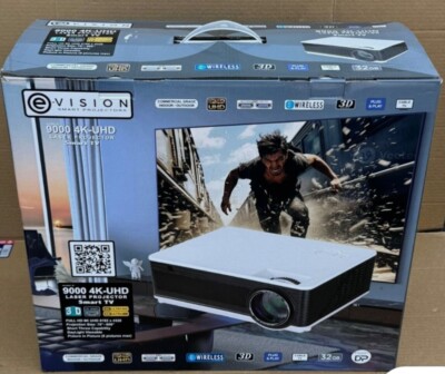 E-vision Projector 9000 4k-UHD Bundle COMMERCIAL GRADE INDOOR/OUTDOOR ...