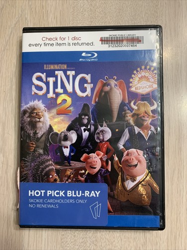 SING 2 BLU RAY 2021 PLAYS GREAT! STARRING ILLUMINATION PRESENTS | eBay