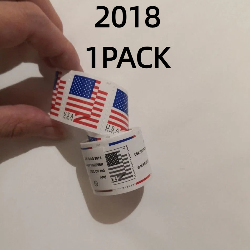 Random 100 USPS Postage Stamps Roll (100 pcs) - New, Free Shipping
