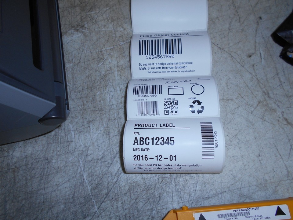 Zebra ZD421 Thermal label Printer with Power Supply 203 DPI ZD4A042 ...