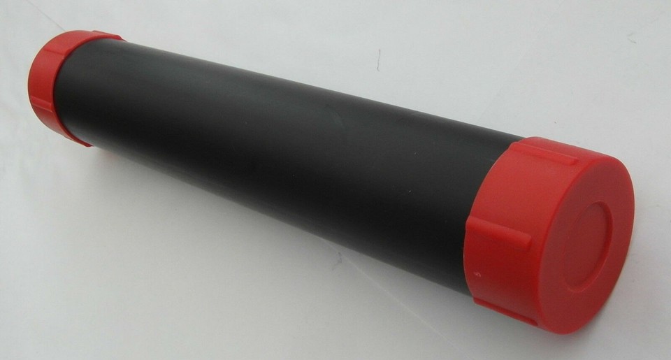 3" Plastic Black Rod Tubes For Fishing Rods & Poles Heavy Duty With End ...