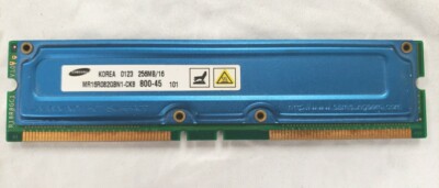 Samsung Memory Rambus RIMM 800-45 256mb/16 RAM MR16R082GBN1-CK8 | eBay