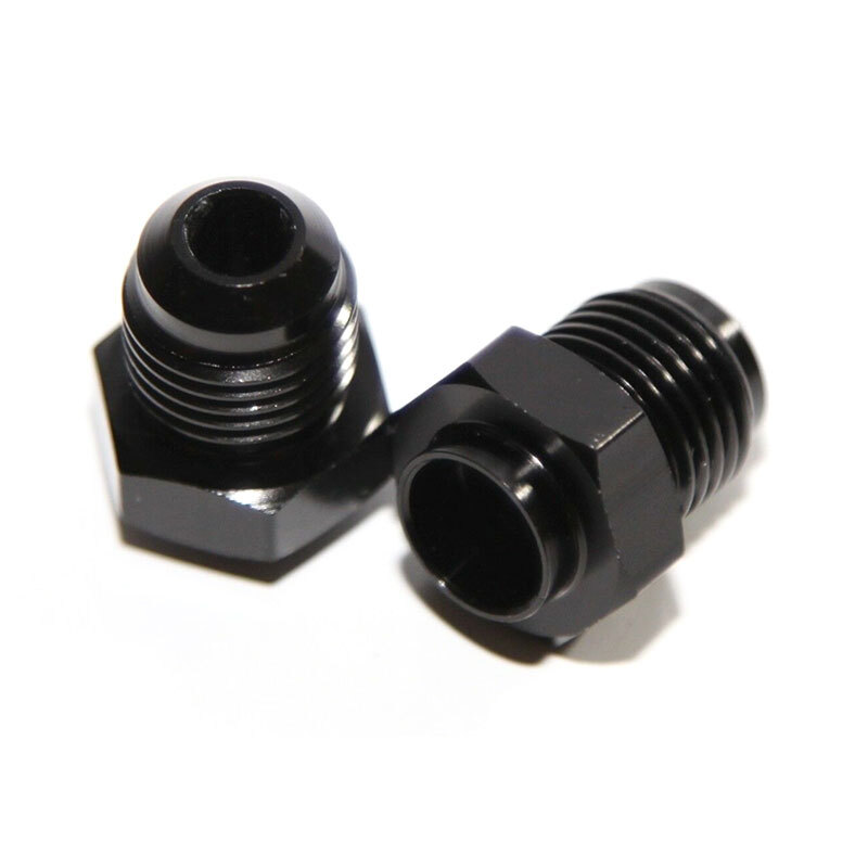 2Pcs-6AN Male Weld-On Bung Thread Straight Flare Aluminum Anodized ...