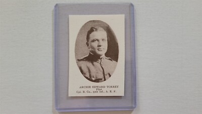 Archie Edward Torrey Flint Michigan 1920 WW1 Hero Panel | eBay