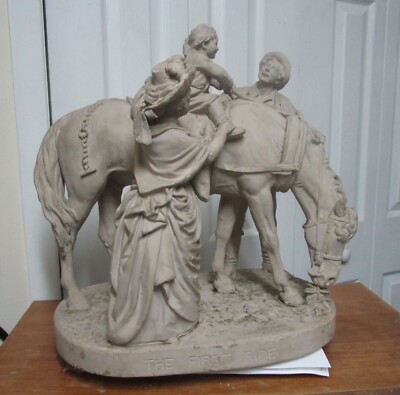 John Rogers Group Statue Statuary "The First Ride" RARE | eBay