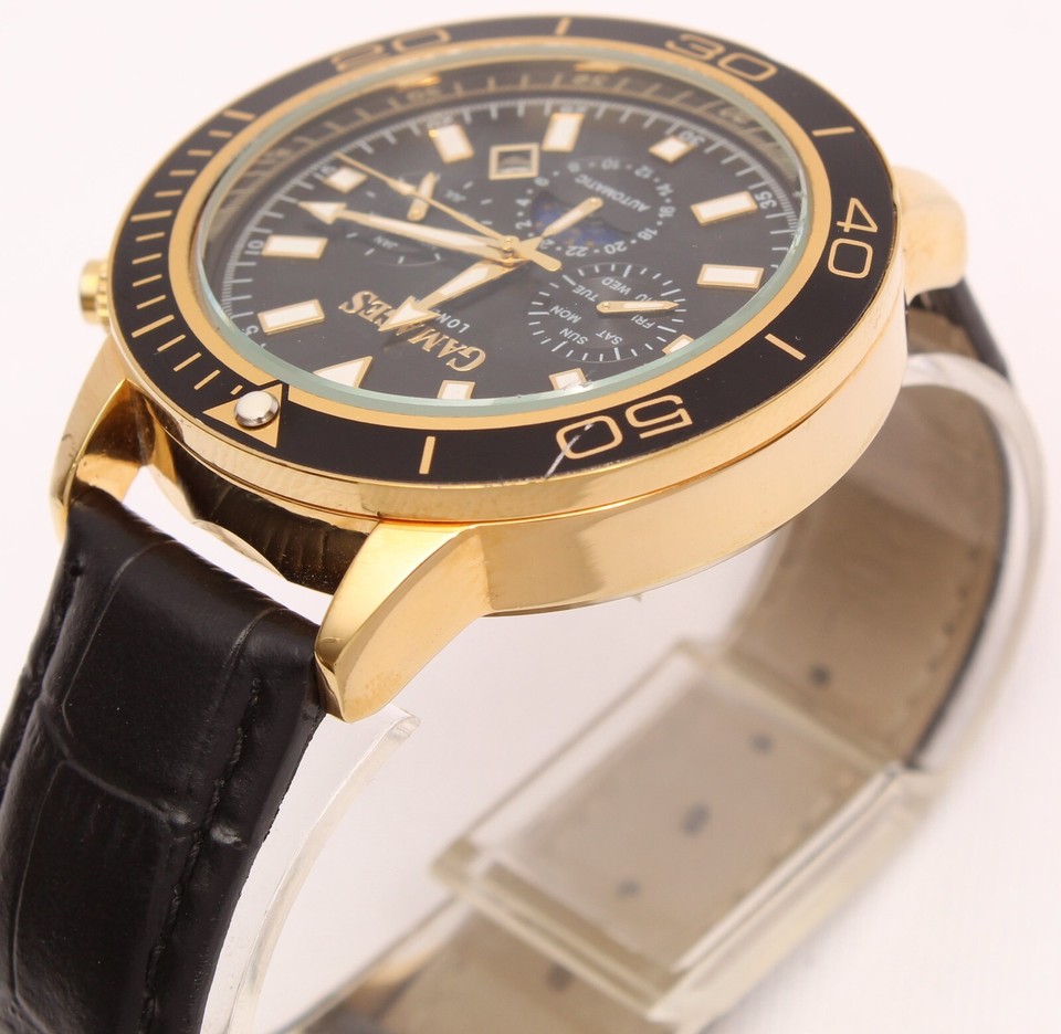 Gamage Rotating Moon Phase Limited Edition Automatic Men's Watch ...