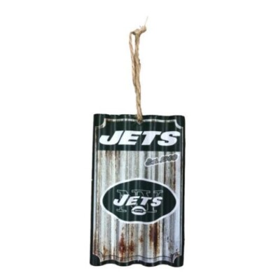NFL New York Jets Metal Corrugated Ornament | eBay