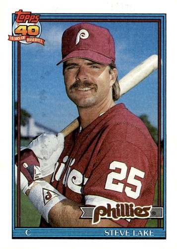 1991 Topps #661 Steve Lake - Philadelphia Phillies | eBay