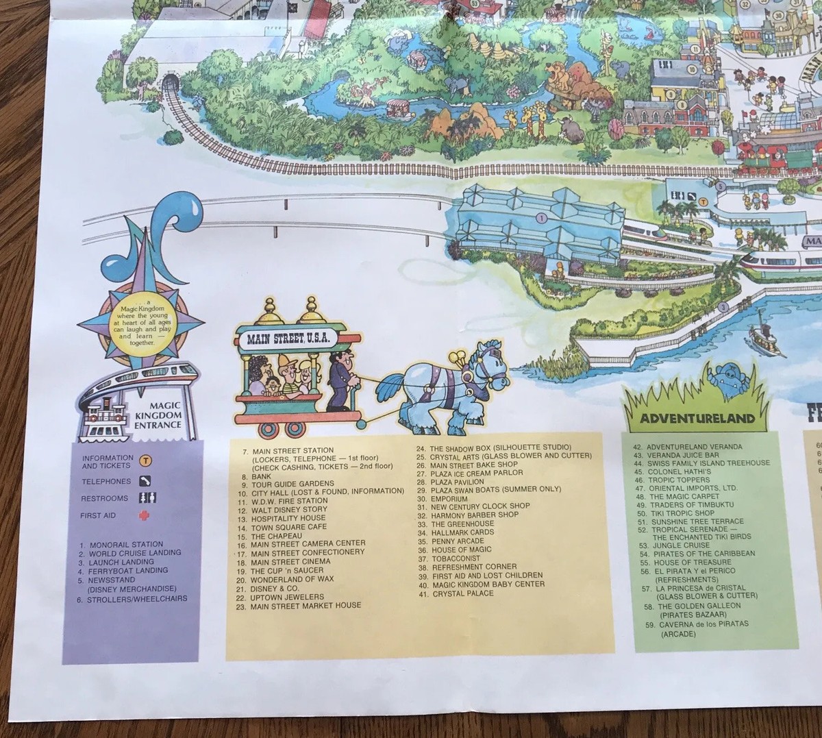 Disney World Main Street Map