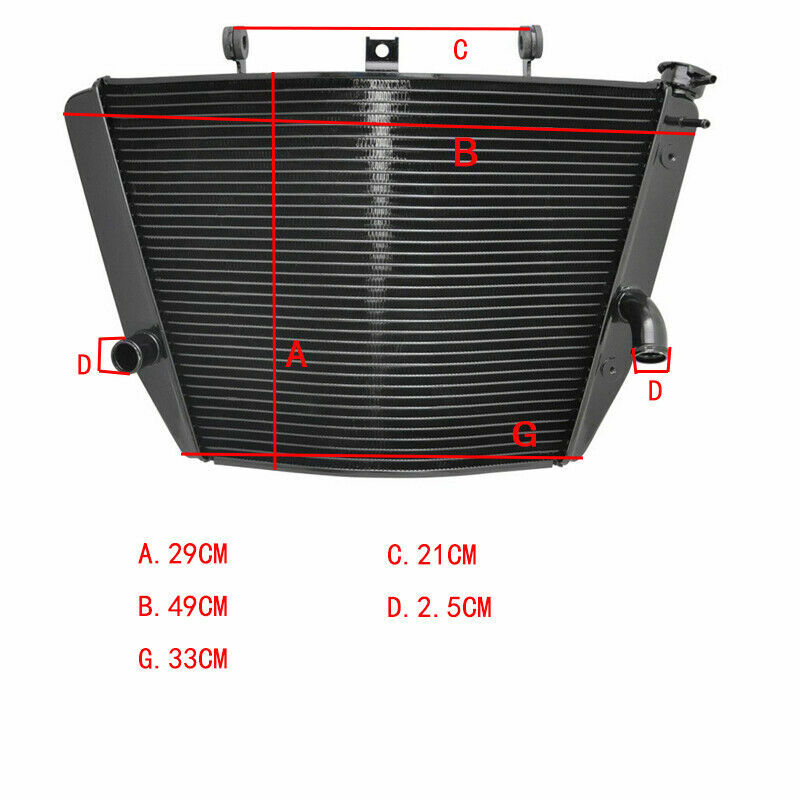 Motorcycle Aluminum Engine Cooling Radiators For Suzuki GSXR GSX-R1000 ...