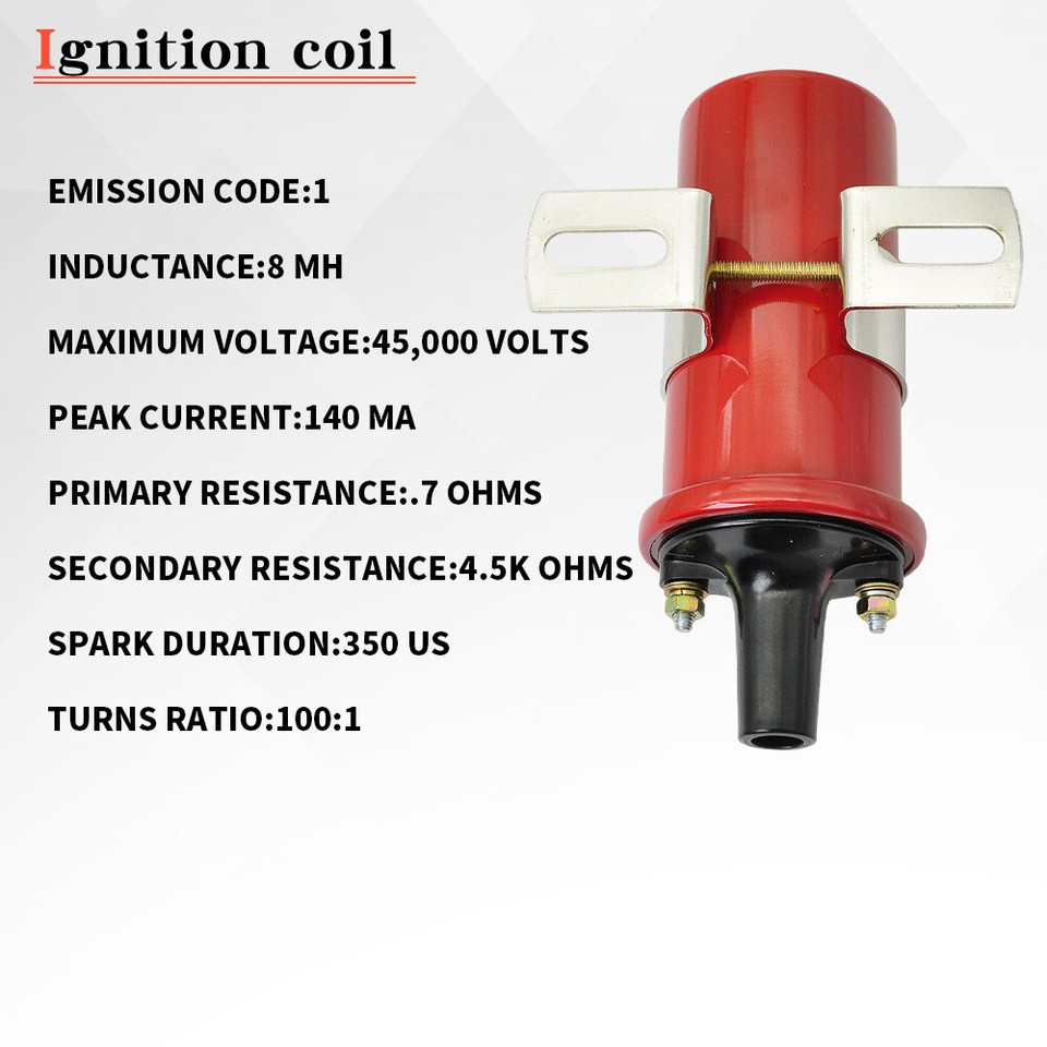 8202 Blaster2 Ignition Coil SBC BBC Small Big Block for Ford Chevy 6AL ...