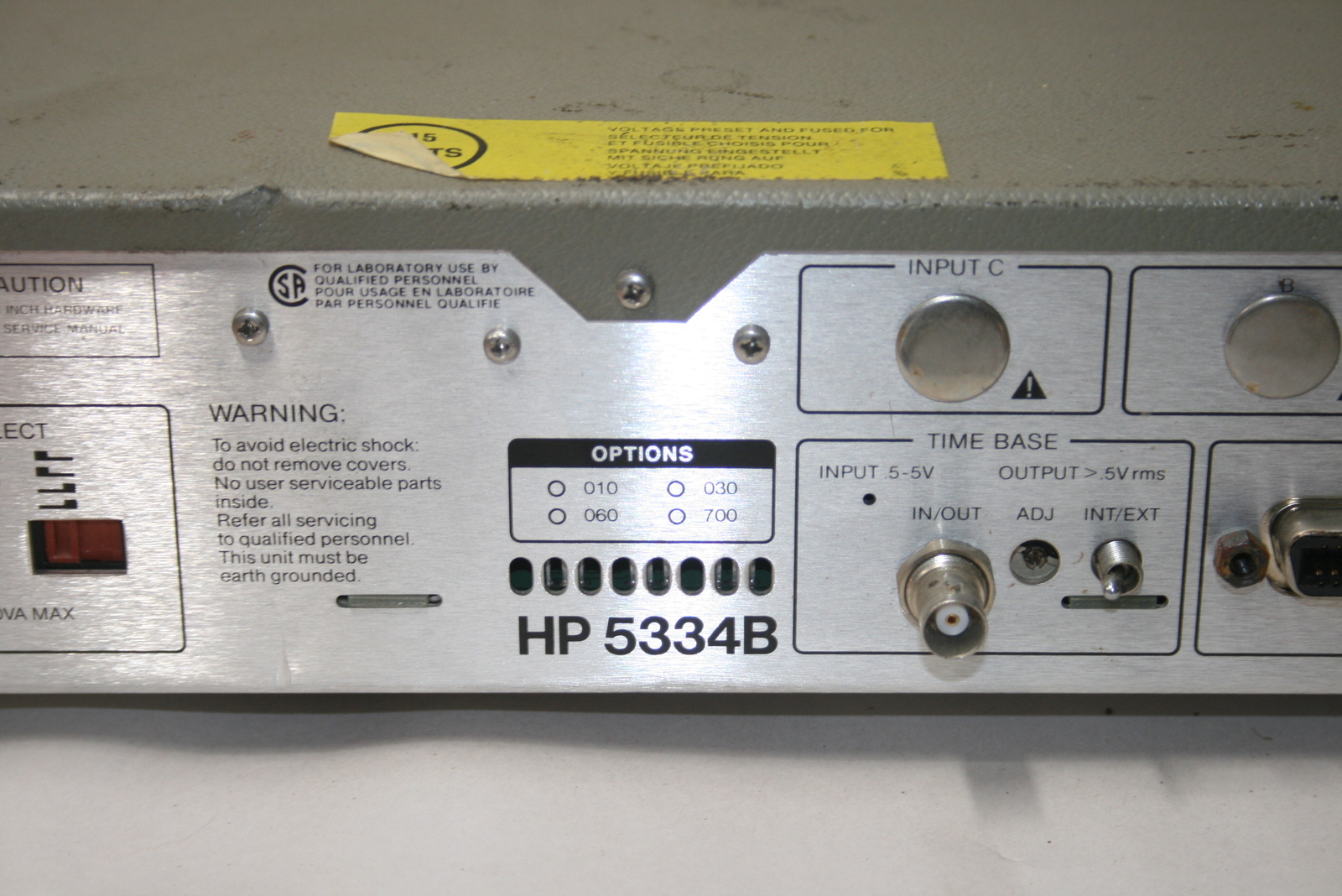 Agilent HP Keysight 5334B Universal Counter With Option 060 for sale ...