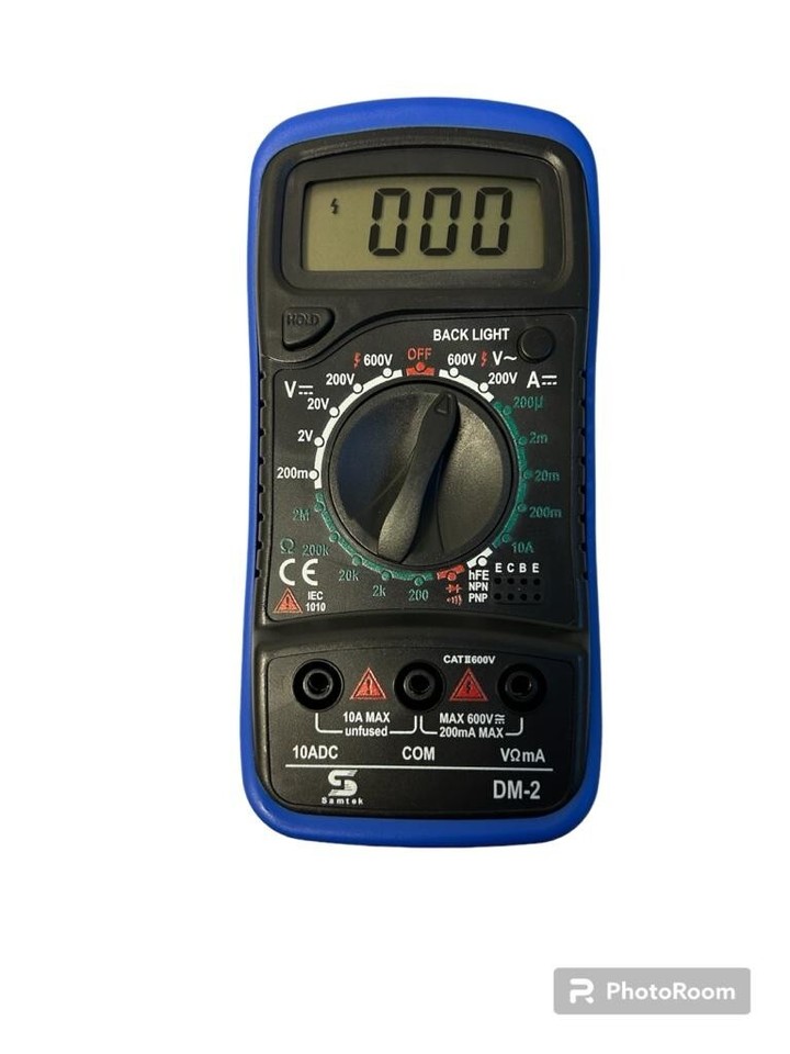 Digital Multimeter LCD Voltmeter Ammeter AC DC OHM Current Circuit ...
