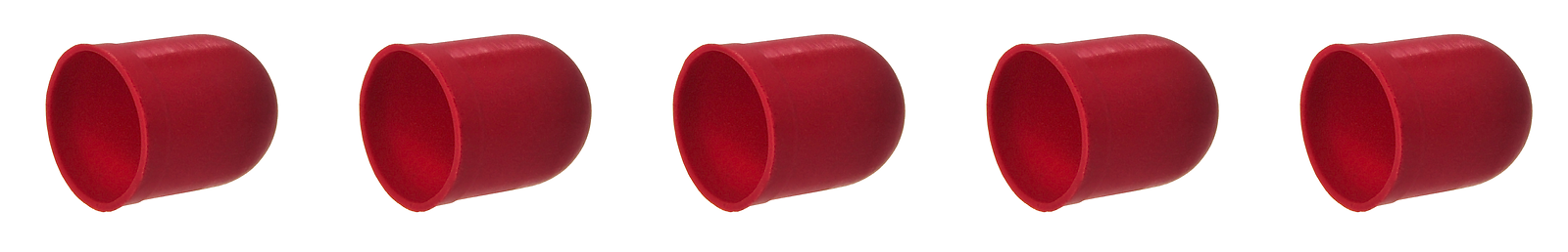 Red Bulb Cover Cap Boots, 5-Pack, 10mm T3.25, G3.25, fits 193, 194, 44 ...