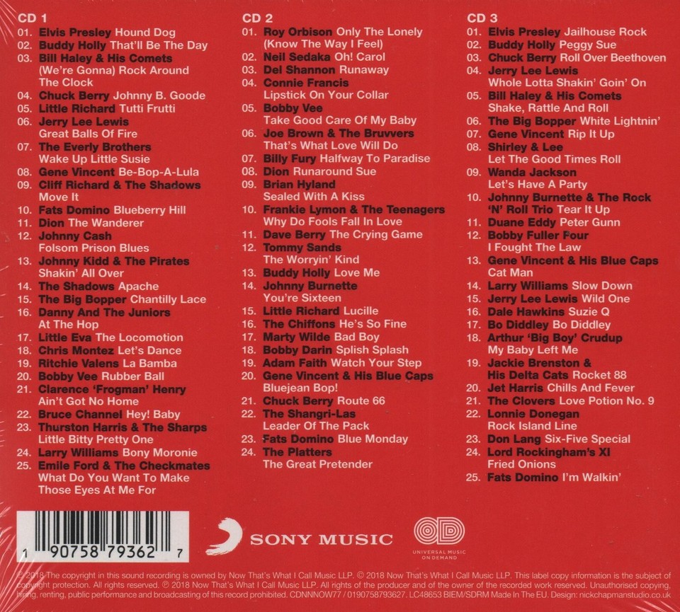 NOW THAT'S WHAT I CALL ROCK 'N' ROLL - CHUCK BERRY LITTLE RICHARD - 3 ...