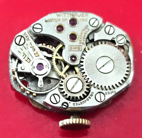 VINTAGE~WITTNAUER 6W8 AXA~17J SWISS WATCH MOVEMENT (RUNNING) | eBay