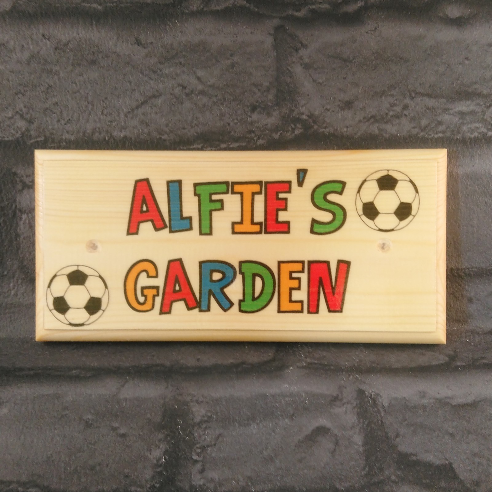 Personalised Kids Garden Sign, Football Shed Treehouse Playhouse Gifts ...