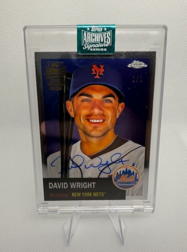 2024 Topps ArchivesSignature Series Auto 1/1 David Wright NY Mets Chrom ...