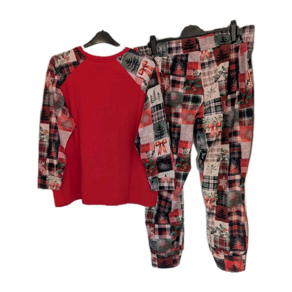 New With Tags Joe Browns Ladies Red Multicoloured Christmas Pyjamas ...