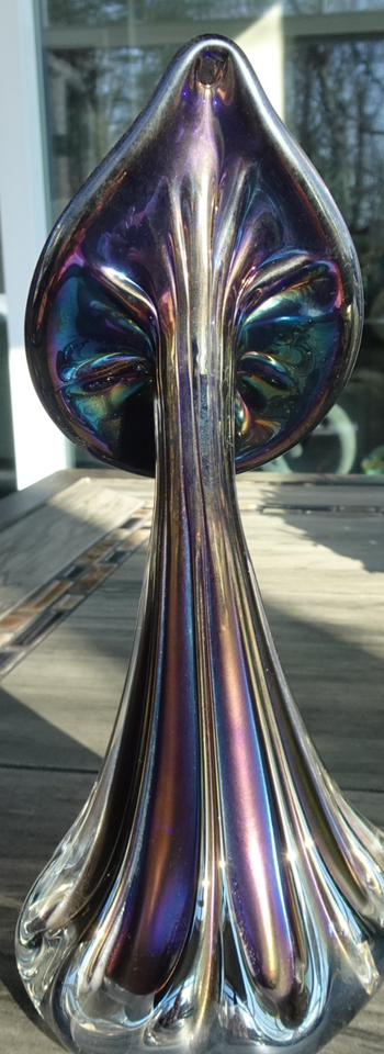 Signed Herb A Thomas HAT Iridescent Studio Art Glass JIP Jack Pulpit ...
