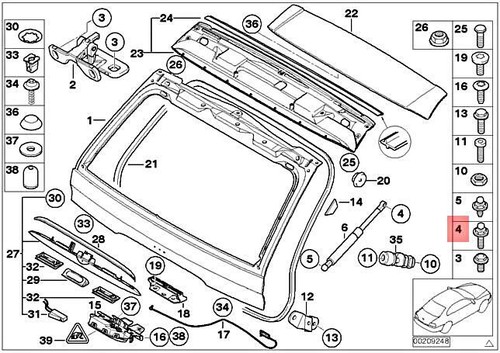 Genuine BMW Alpina M3 X5 Z4 B7 E38 E39 E46 E53 Ball Pin M8X13.5mm ...