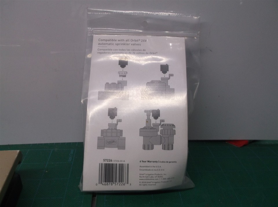 Orbit 57226 - 24V Solenoid for All Orbit Sprinkler Valves with L-Series ...