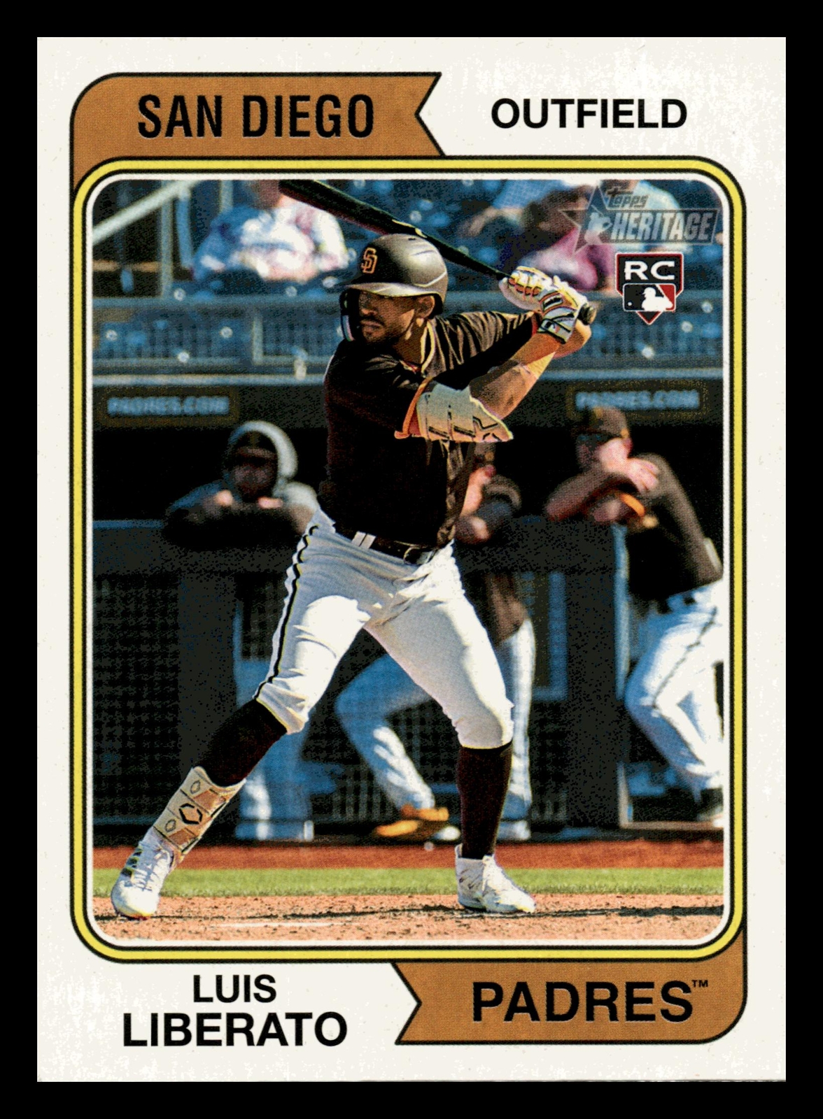 Luis Liberato RC 2023 Topps Heritage #168 Rookie San Diego Padres NM ...