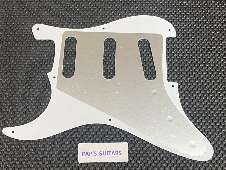 NEW Fender Stratocaster 8-Hole 1-Ply ZEBRA PRINT SSS PICKGUARD | eBay