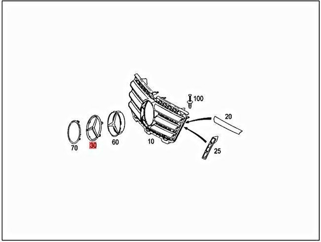 Genuine Mercedes-Benz Emblem 1648170116 OEM for sale online | eBay