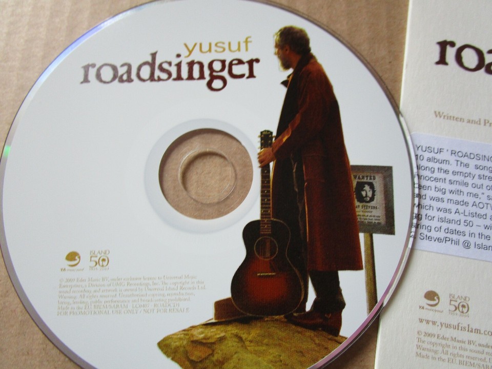 YUSUF ISLAM ‘ROADSINGER’ CAT STEVENS Island Records ROADCD1 CD Single ...