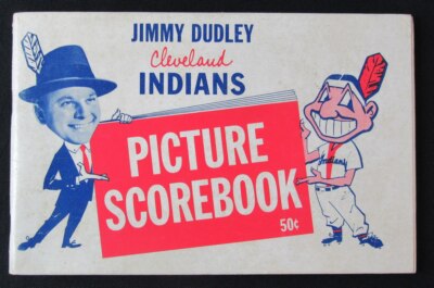 1957 Jimmy Dudley Cleveland Indians Picture Scorebook Roger Maris ...