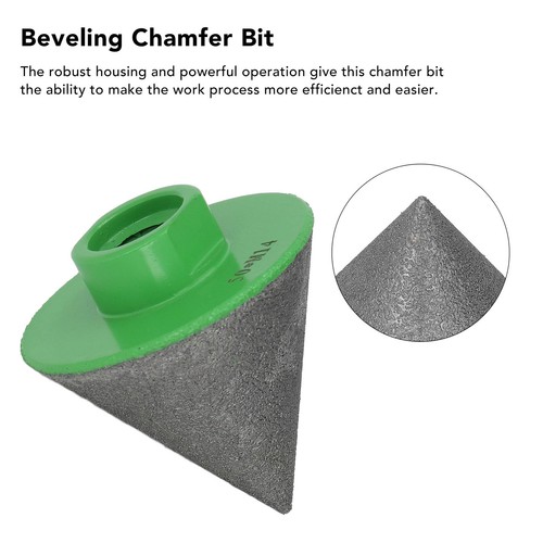 M14 Green Beveling Chamfer Bit Simple Operation 60° Base Angle Milli ...