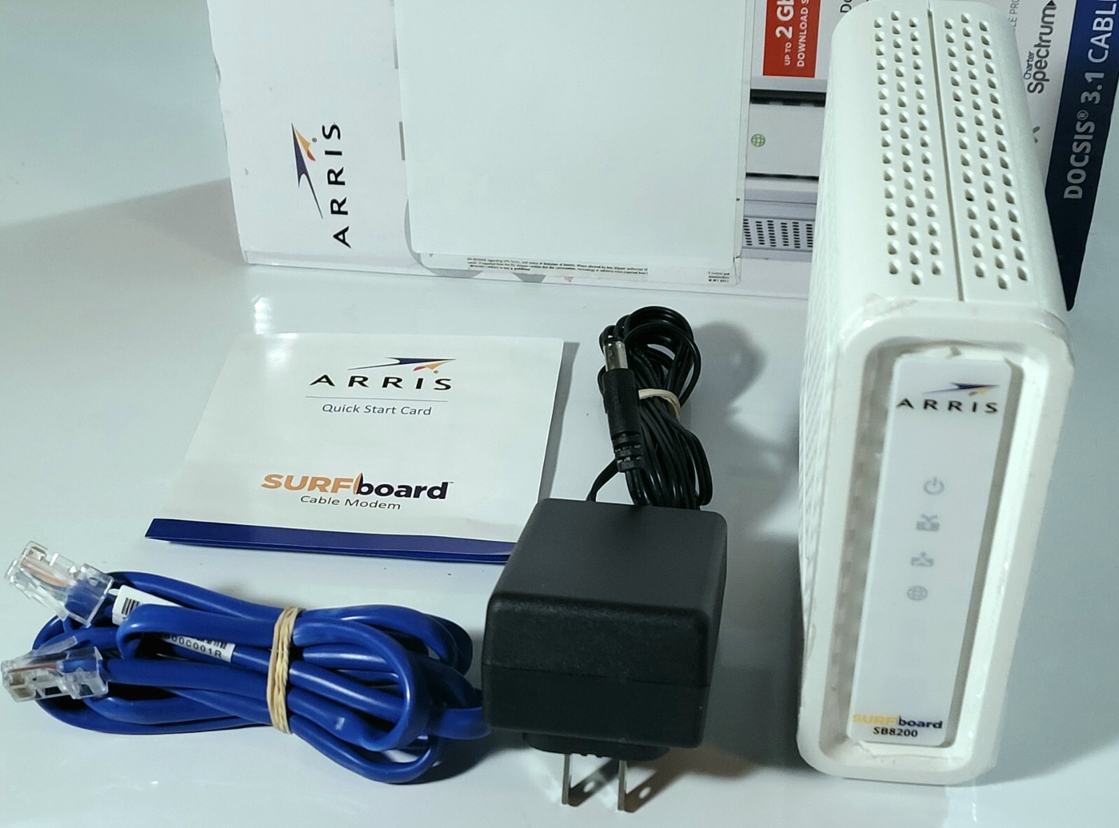 New Open Box Arris Cable Modem SB8200 SURFboard DOCSIS 3.1 10 Gbps ...