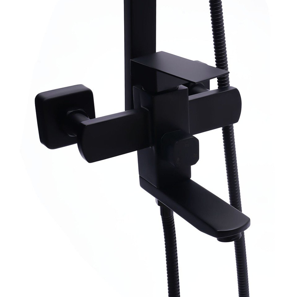 Shower Panel Tower Massage System Rain & Waterfall Jets Faucet ...