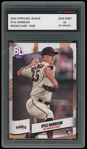 Kyle Harrison 2024 Topps MLB Big League 1st Graded 10 Rookie Card ...