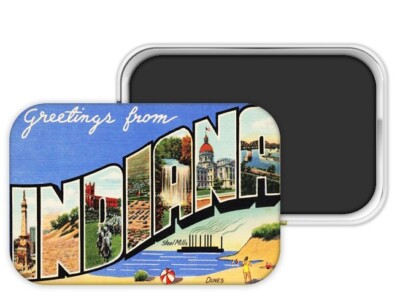 Indiana Large Letter Postcard Magnet, Refrigerator Magnet, Indiana ...