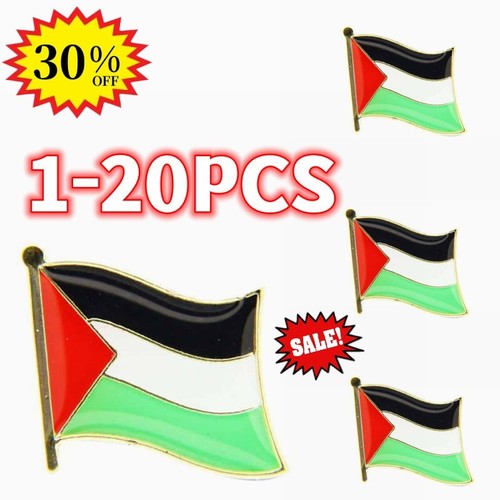 1/2/5/10/20* Palestine Palestinian Flag Pin Badge Brooch National ...