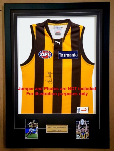 DIY Boxed Sports Jumper Frame 4x6" Portrait Photo for AFL/NRL/Soccer ...
