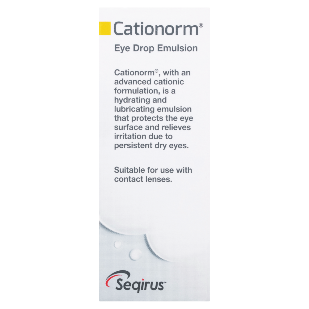 Cationorm Eye Drop Emulsion 10mL Dry Eye Relief Moisturisation ...