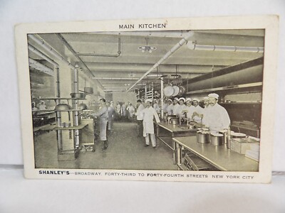 Shanley's Main Kitchen Broadway New York NYC Vintage Postcard | eBay