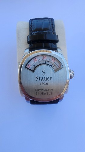 1930 Stauer Dashtronic Jump Style Stainless 21 Jewel Automatic Secbolt ...