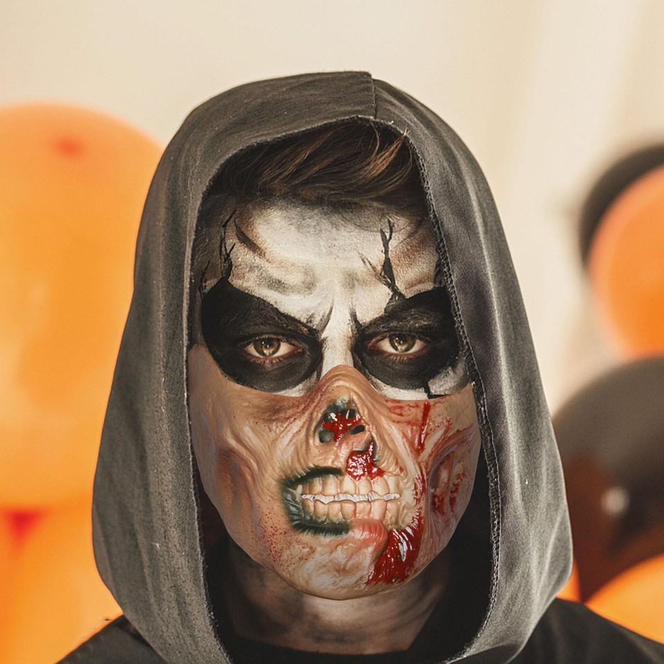 New Army Zombie Skull Half-face Corpse Airsoft Paintball Tactical ...