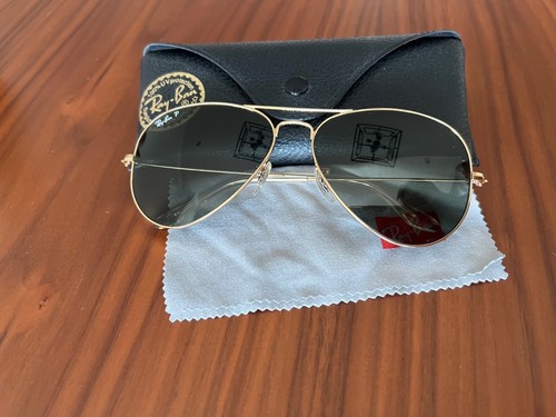 Ray-Ban Gold Wire Frame Aviator Sunglasses Polarized | eBay