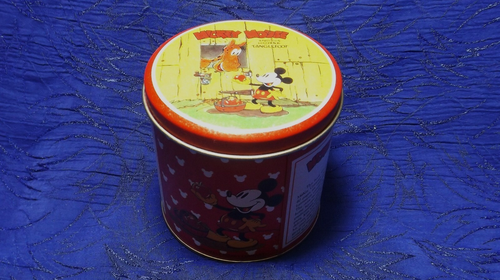 Mickey Mouse and his Horse Tanglefoot Tin | eBay