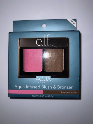 New E.L.F. ELF Aqua-Infused Blush & Bronzer Bronzed Violet #57039 B4 | eBay