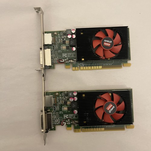 Lot of 2 AMD Radeon R5 340X 2 GB DDR3 PCI Express x16 High Profile ...