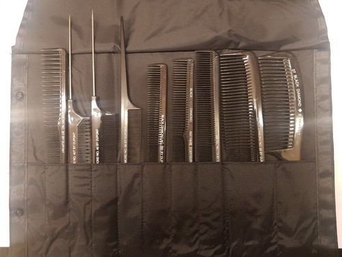 Black Diamond Comb Set in a Pro Tip Tool Roll/Wallet/Holder 9 Combs Inc ...